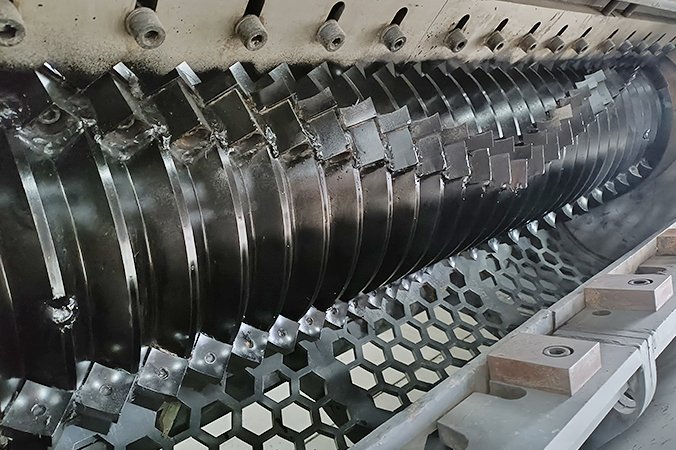 Single-Shaft Shredder, Rotary Shear Fine Shredder with One Shaft | GEP ...
