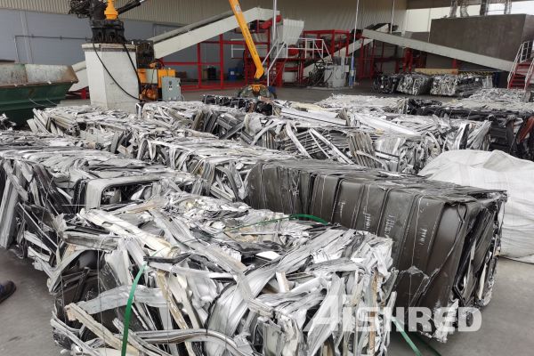 Compressed Aluminum Scrap Shredder Machine | GEP ECOTECH