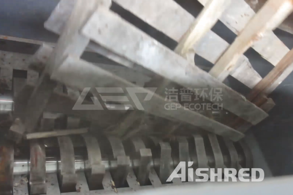 2 Shaft Shredder for All Unsorted Wood | GEP ECOTECH